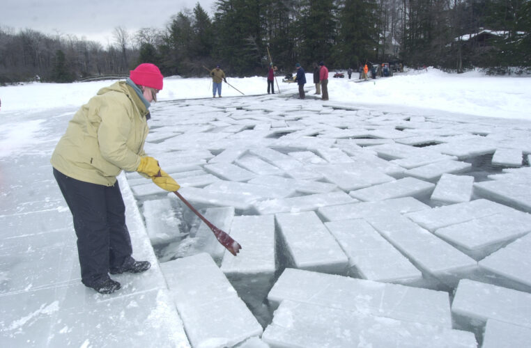 Too warm for ice to form on Eagles Mere Lake for toboggan slide | News ...